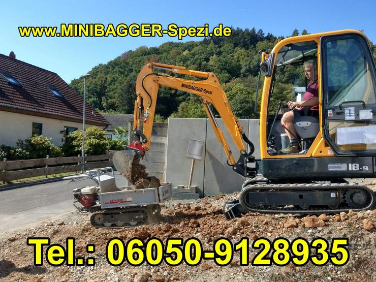 Minibagger mit und ohne Fahrer zu Miete ~~ Minibagger-Spezi ~~ in ...